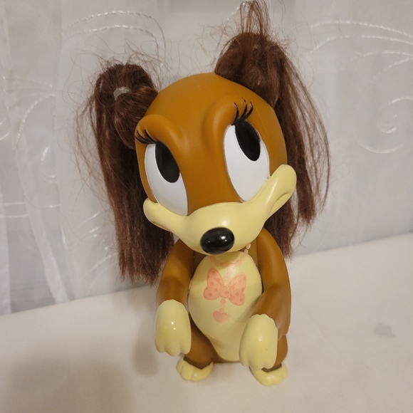 Toys | Vintage Disney Minnie Mouse Pet Fifi 7 Figurine Puppy Dog Vinyl ...